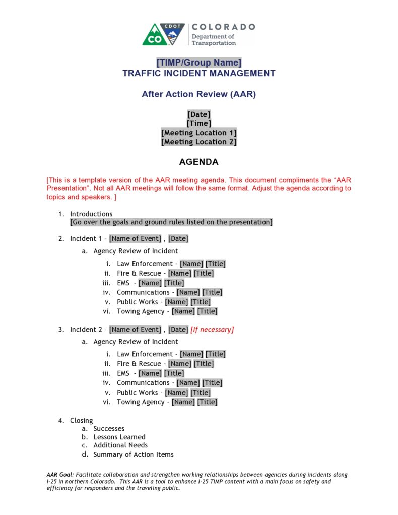 40 Simple After Action Report Templates [+ Examples]