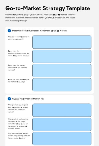 39 Best Go to Market Strategy Templates [100% Free]