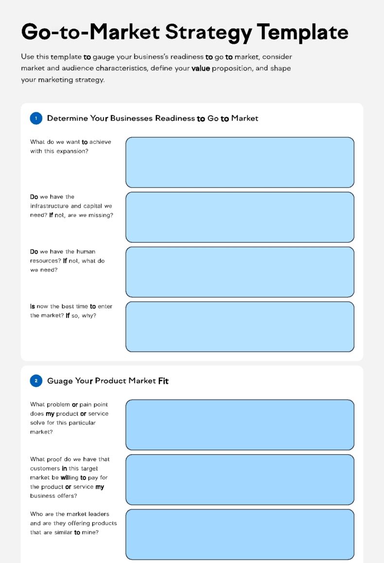 39 Best Go to Market Strategy Templates [100% Free]