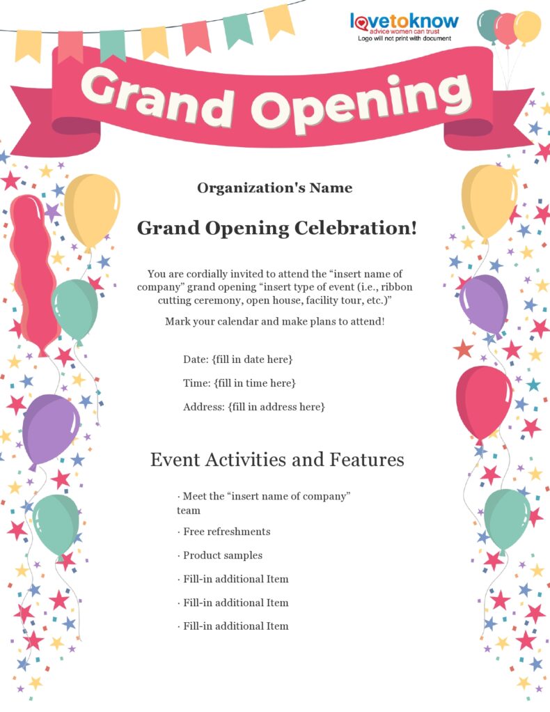 49 Amazing Grand Opening Flyer Templates (FREE)