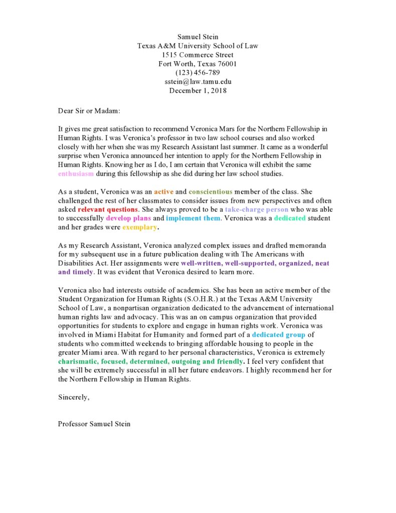 40 Law School Letter of Recommendation Samples [BEST Only]