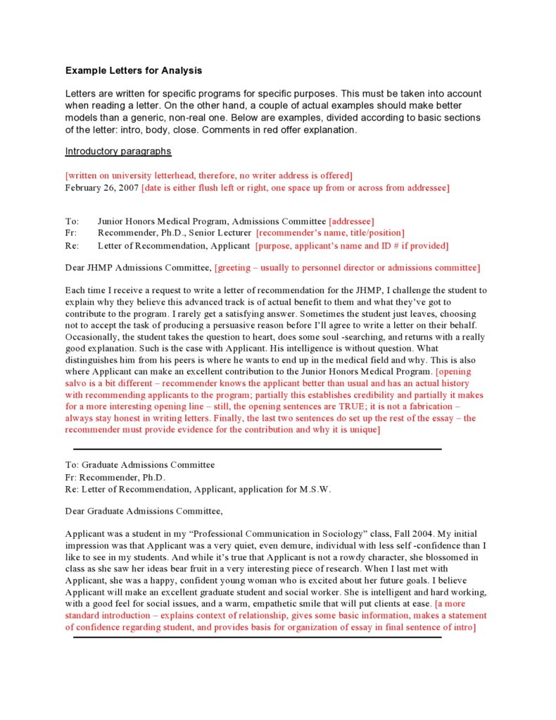 40 Law School Letter of Recommendation Samples [BEST Only]