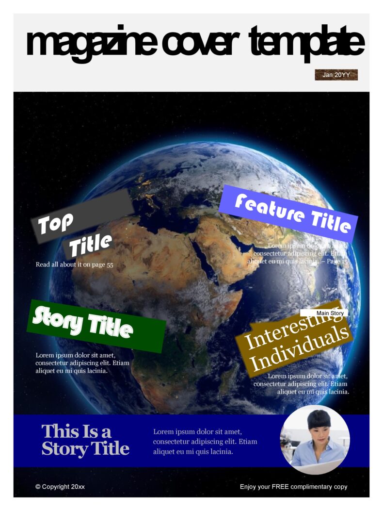 40 Best Magazine Cover Templates [Free Downloads]