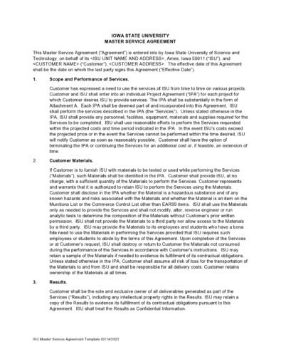 40 Editable Master Service Agreement Templates (MSA)