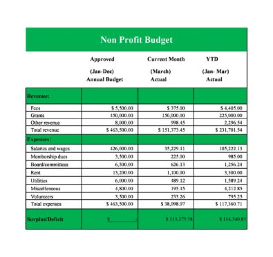 40 Simple Nonprofit Budget Templates [Excel / Word]
