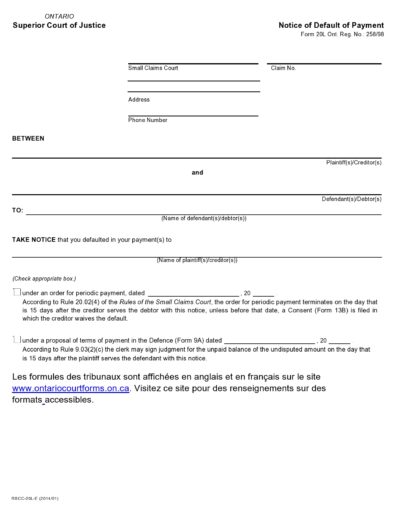 40 Printable Notice of Default Letters [Word] ᐅ TemplateLab