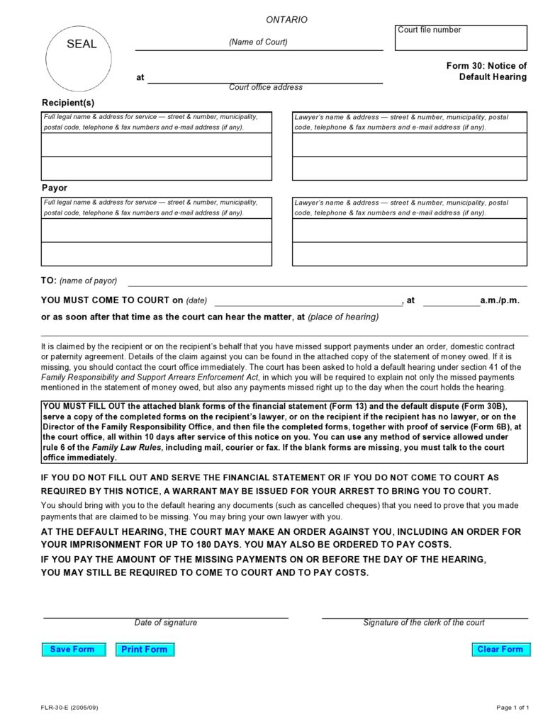 40 Printable Notice of Default Letters [Word] ᐅ TemplateLab