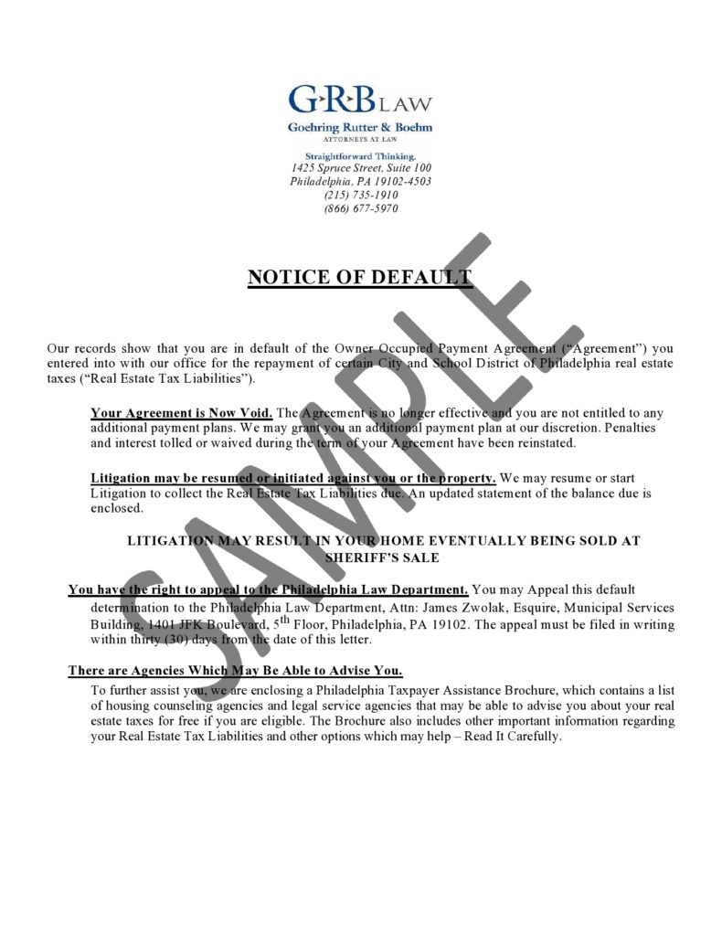 40 Printable Notice of Default Letters [Word] ᐅ TemplateLab
