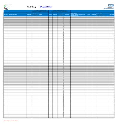 32 Free RAID Log Templates (Trackers / Planners)