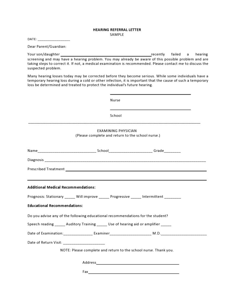 40 Professional Referral Letter Templates (+Examples)