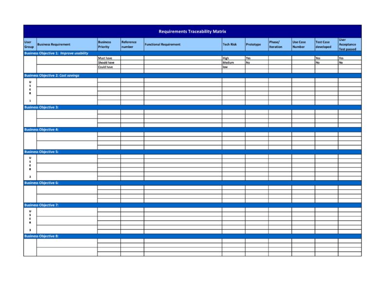 39 Useful Requirements Traceability Matrix Templates (FREE)