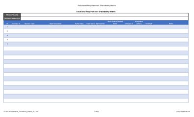 39 Useful Requirements Traceability Matrix Templates (FREE)