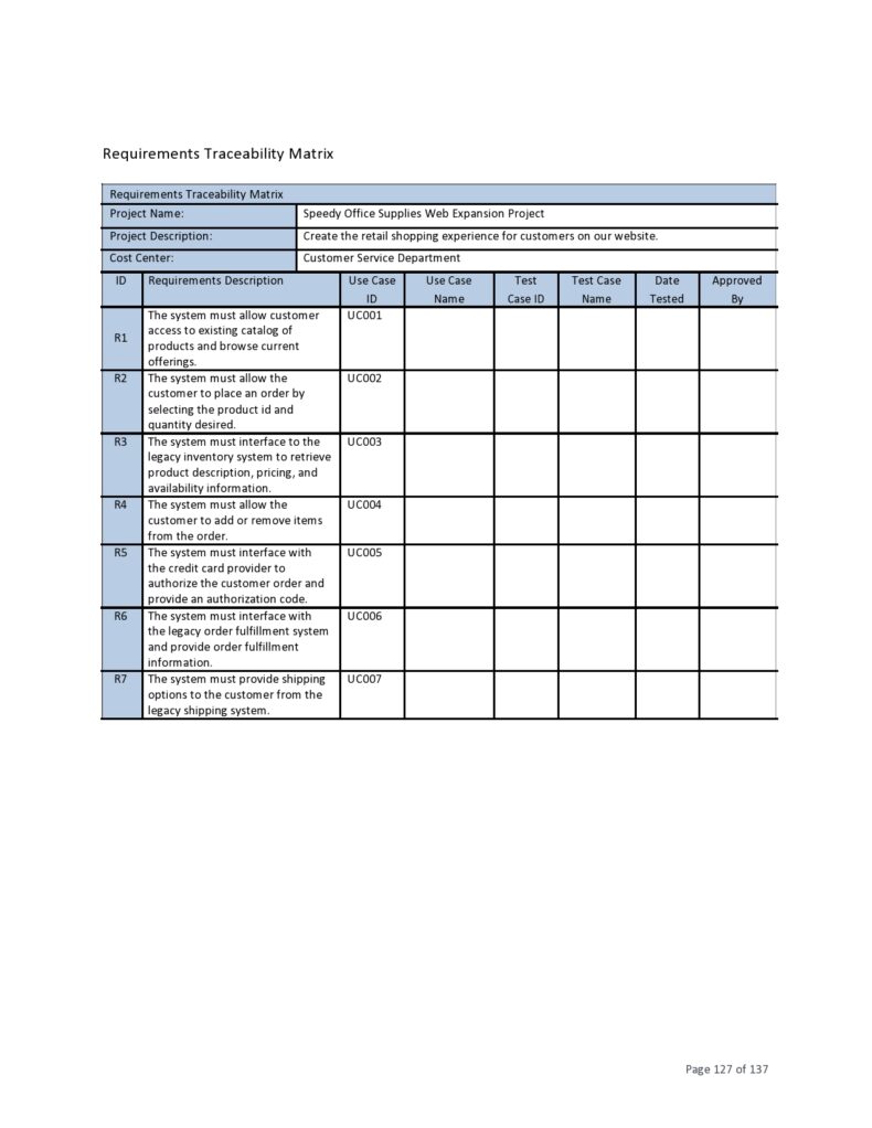 39 Useful Requirements Traceability Matrix Templates (FREE)