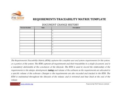 39 Useful Requirements Traceability Matrix Templates (FREE)