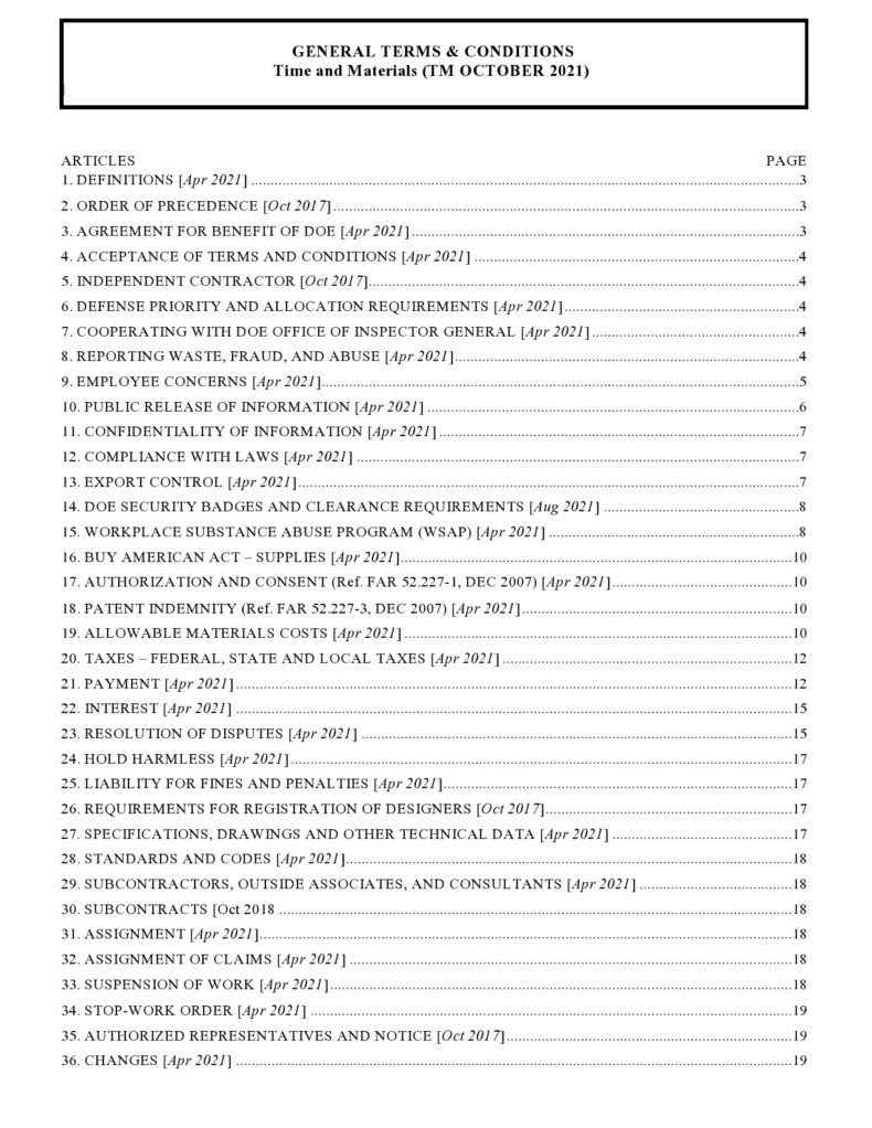 40 Printable Time and Materials Contract Templates [Word]