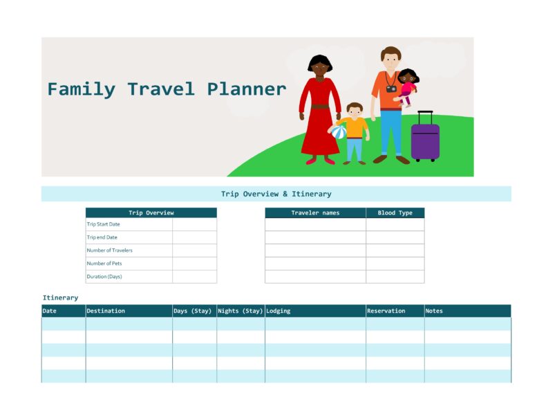 40 Free Travel Planner Templates [Excel, Word, PDF]
