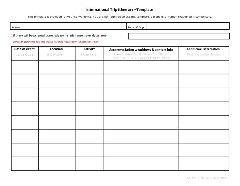 40 Free Travel Planner Templates [Excel, Word, PDF]