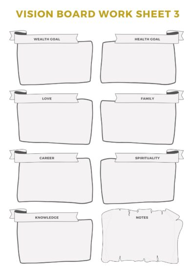 38 Useful Vision Board Templates (Goals & Dreams)