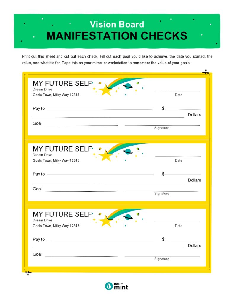 38 Useful Vision Board Templates (Goals & Dreams)