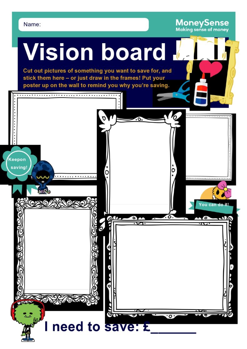 38 Useful Vision Board Templates (Goals & Dreams)