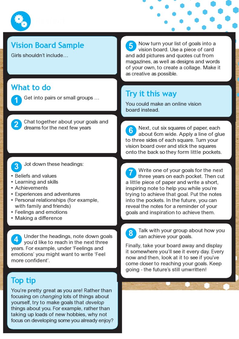 38 Useful Vision Board Templates (Goals & Dreams)