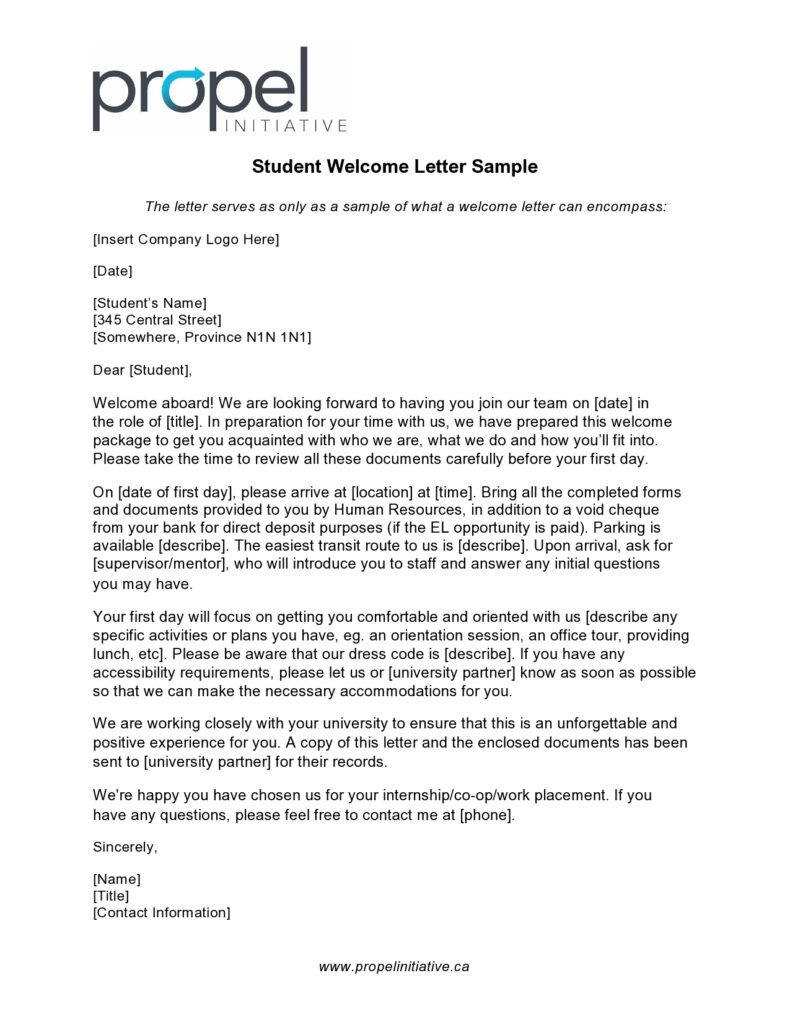 40 Heartwarming Welcome Letter Templates (Word)