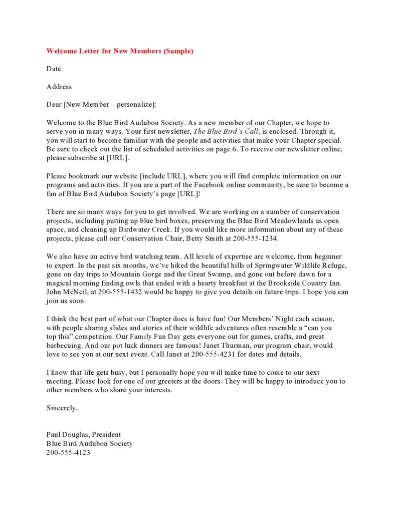 40 Heartwarming Welcome Letter Templates (Word)