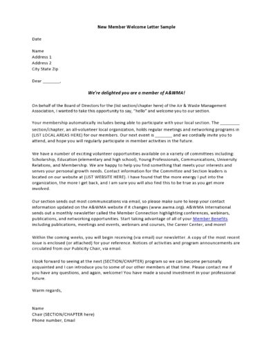 40 Heartwarming Welcome Letter Templates (Word)