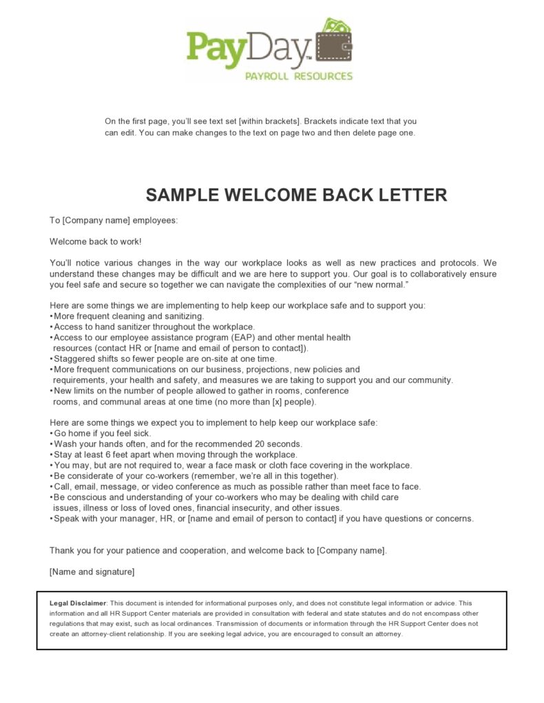 40 Heartwarming Welcome Letter Templates (Word)