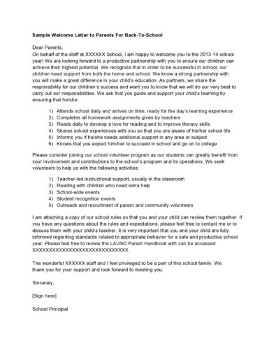 40 Heartwarming Welcome Letter Templates (Word)