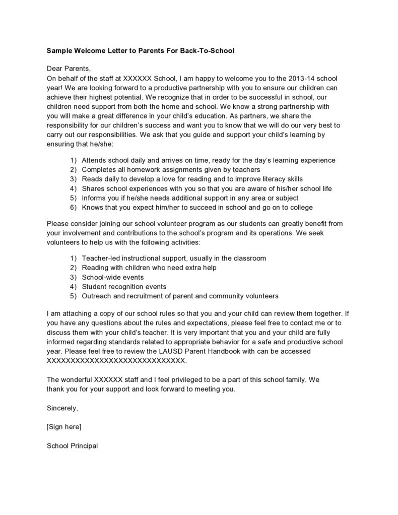 40 Heartwarming Welcome Letter Templates (Word)