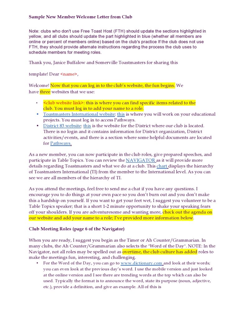 40 Heartwarming Welcome Letter Templates (Word)