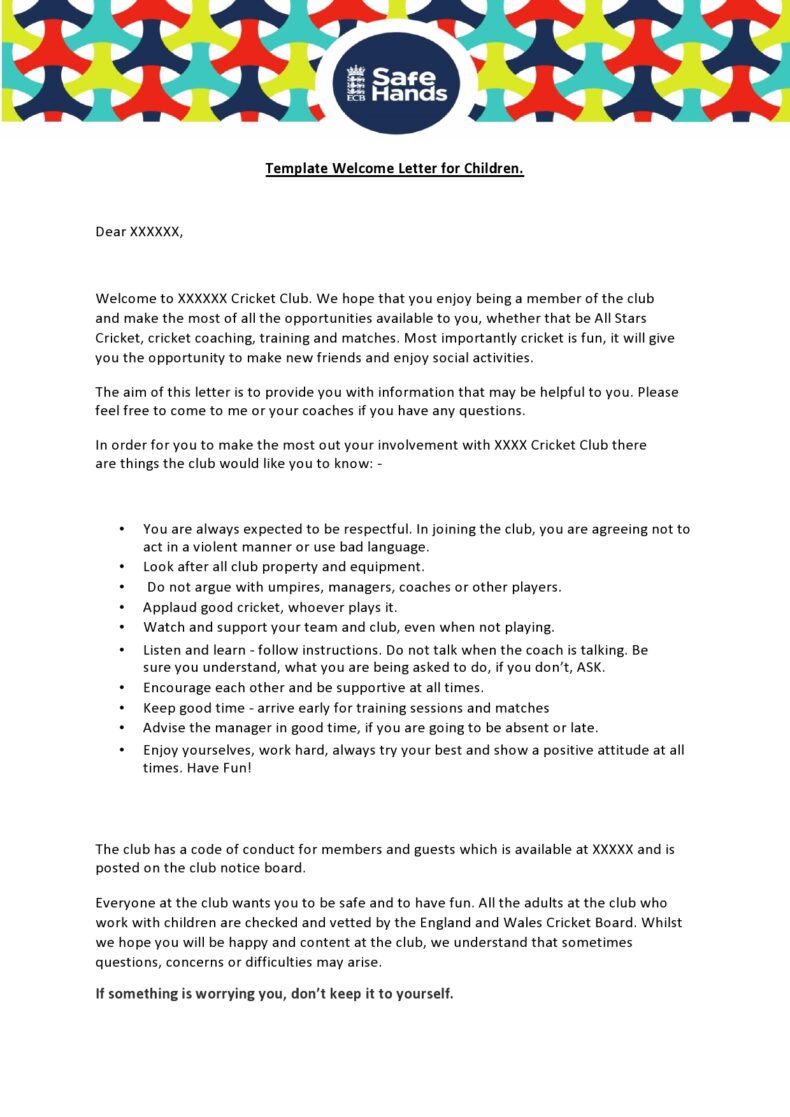 40 Heartwarming Welcome Letter Templates (Word)