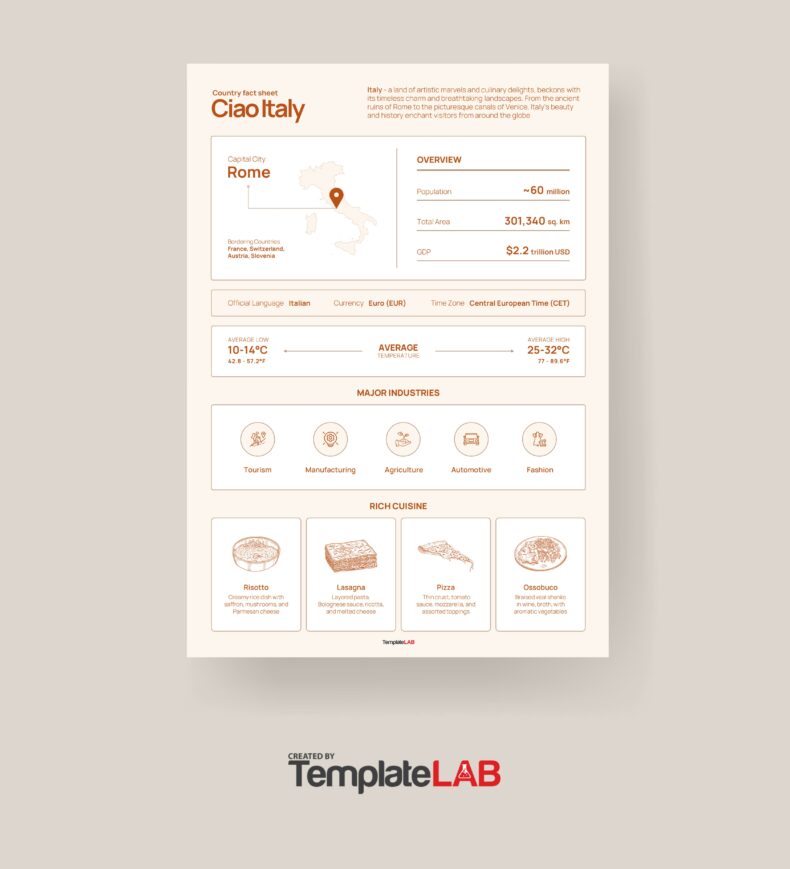 30+ Beautiful Fact Sheet Templates, Examples and Designs