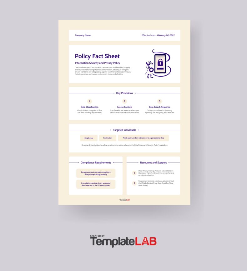 30+ Beautiful Fact Sheet Templates, Examples and Designs