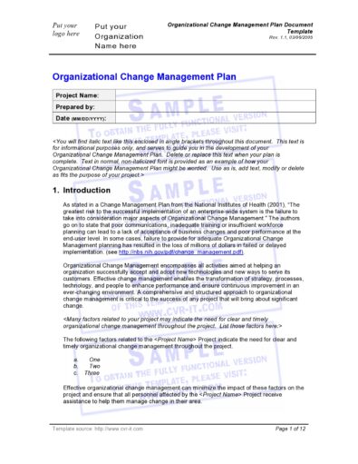 38 Free Change Management Plan Templates [& Forms]
