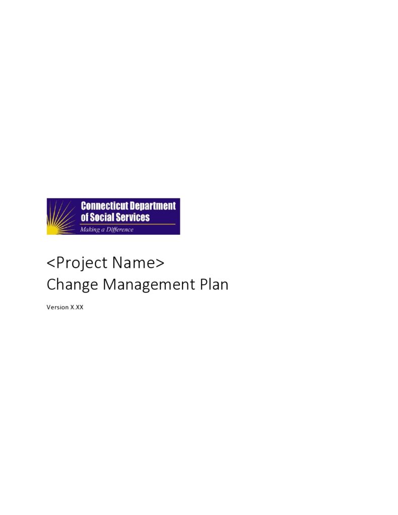 38 Free Change Management Plan Templates [& Forms]