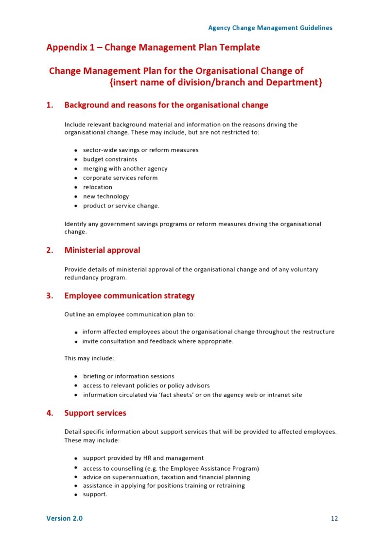 38 Free Change Management Plan Templates [& Forms]