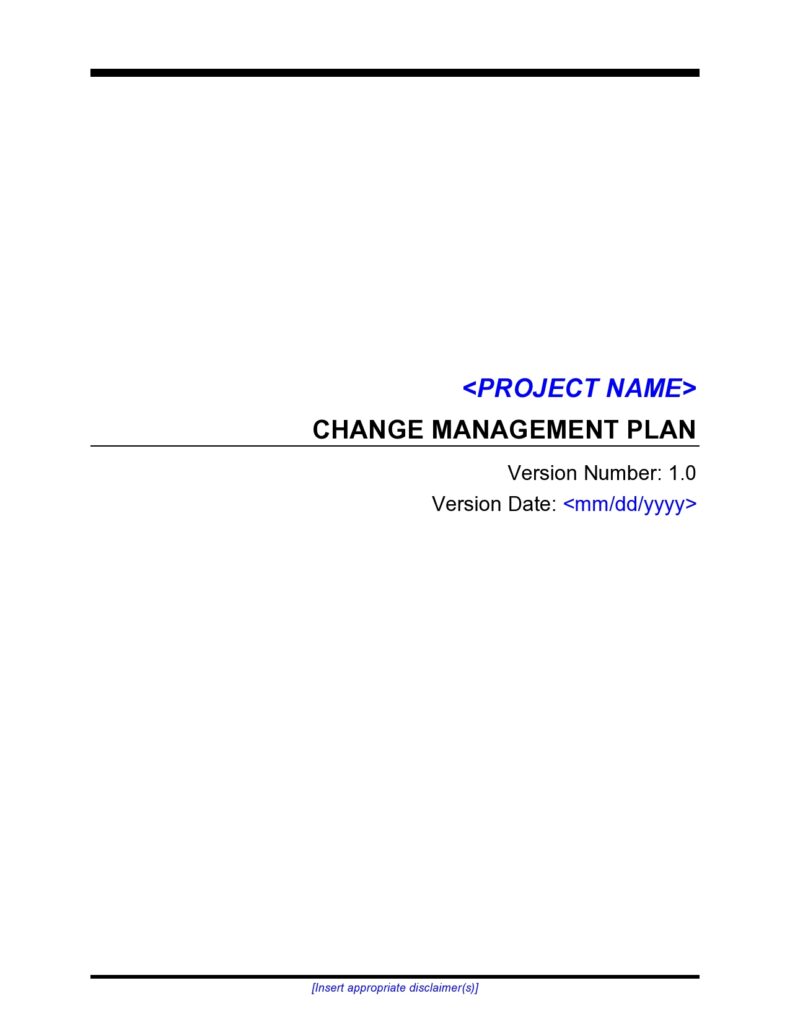 38 Free Change Management Plan Templates [& Forms]
