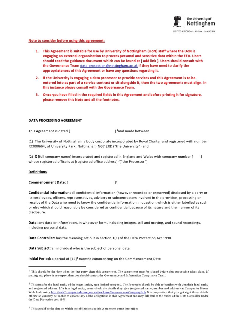 40 Simple DPA Agreements & Contracts ᐅ TemplateLab