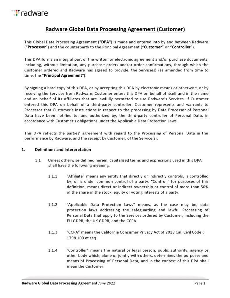 40 Simple DPA Agreements & Contracts ᐅ TemplateLab