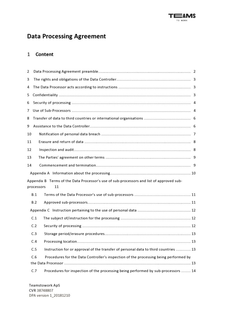 40 Simple DPA Agreements & Contracts ᐅ TemplateLab