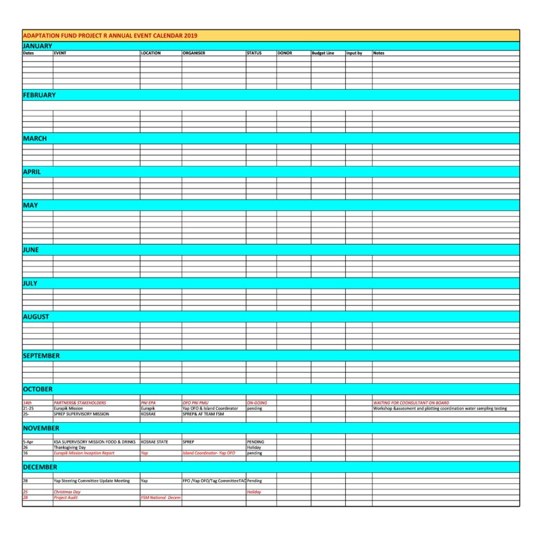 39 Free Event Calendar Templates {Monthly / Yearly}