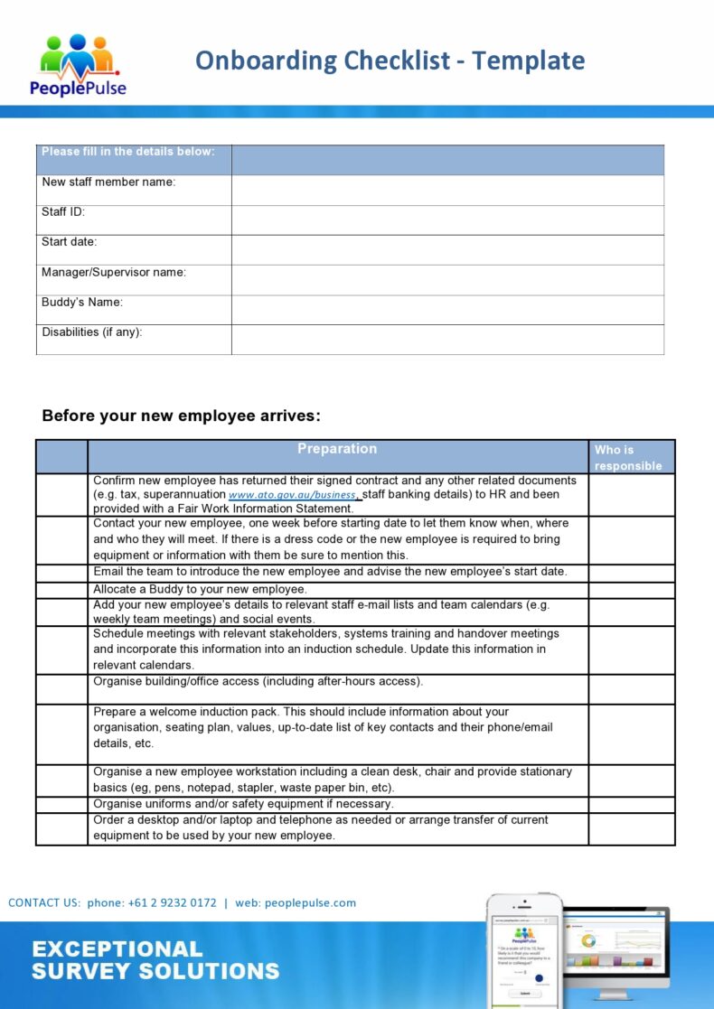 38 Best Onboarding Checklist Templates [Word, Excel]