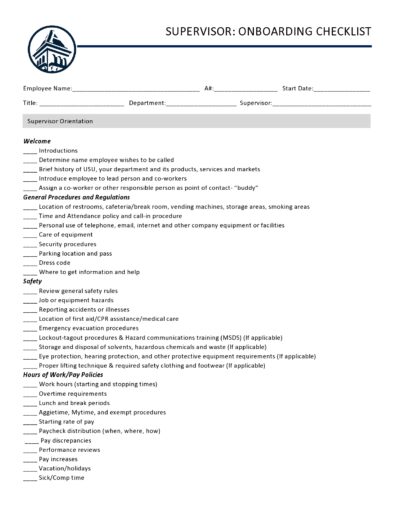 38 Best Onboarding Checklist Templates [Word, Excel]