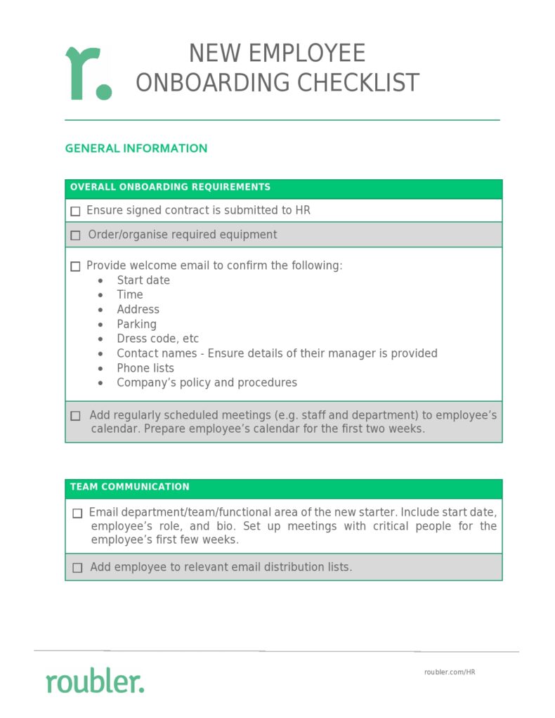 38 Best Onboarding Checklist Templates [Word, Excel]