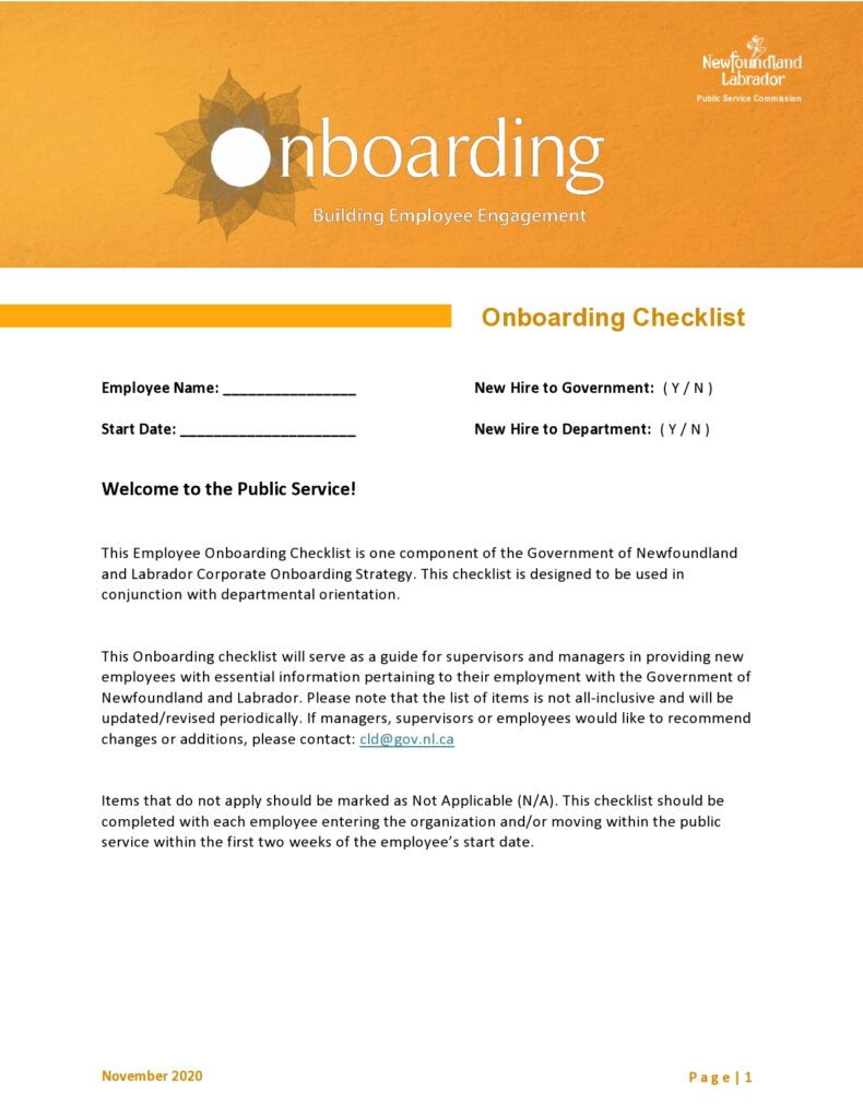 38 Best Onboarding Checklist Templates [Word, Excel]