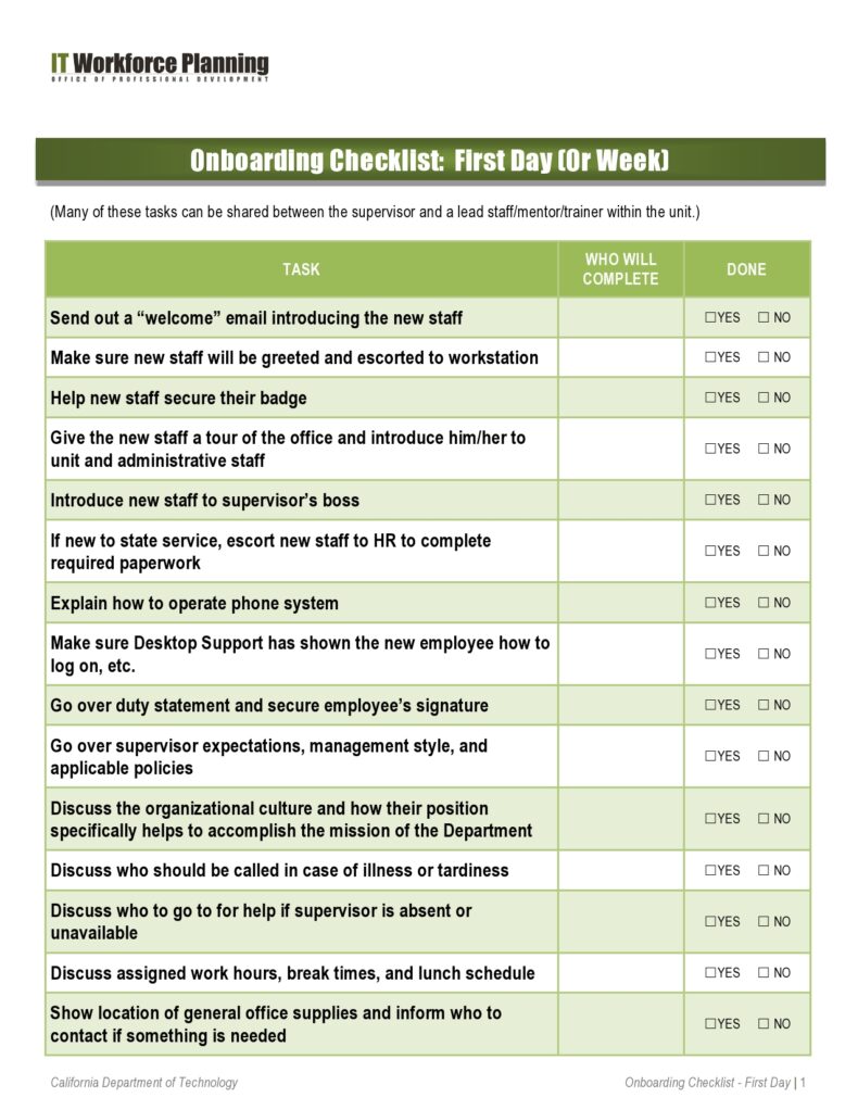 38 Best Onboarding Checklist Templates [Word, Excel]