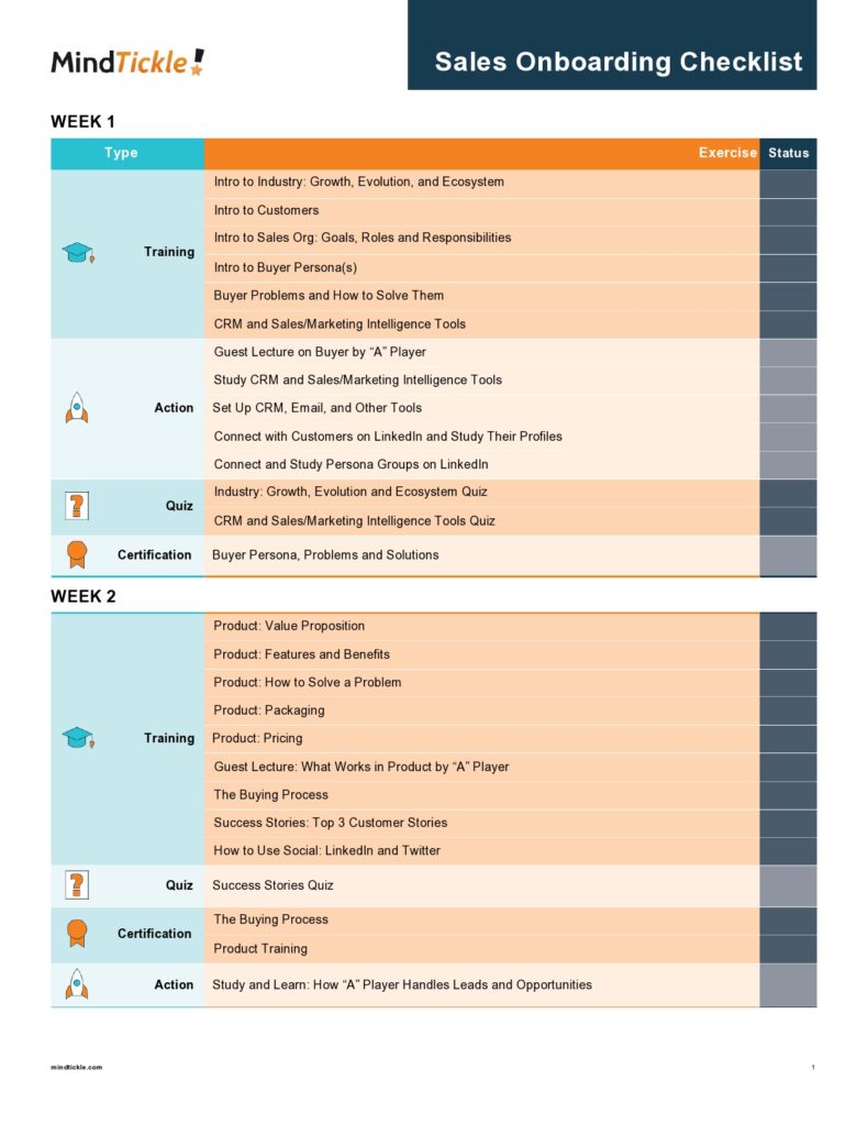 38 Best Onboarding Checklist Templates [Word, Excel]