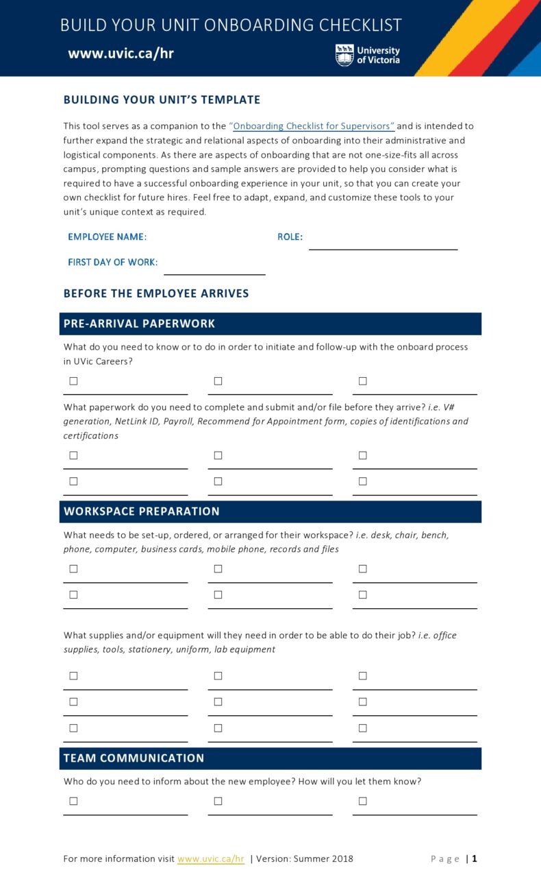 38 Best Onboarding Checklist Templates [Word, Excel]
